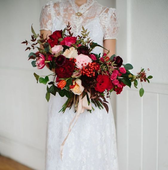 50 Shades of Red Wedding Inspiration | Burgh Brides