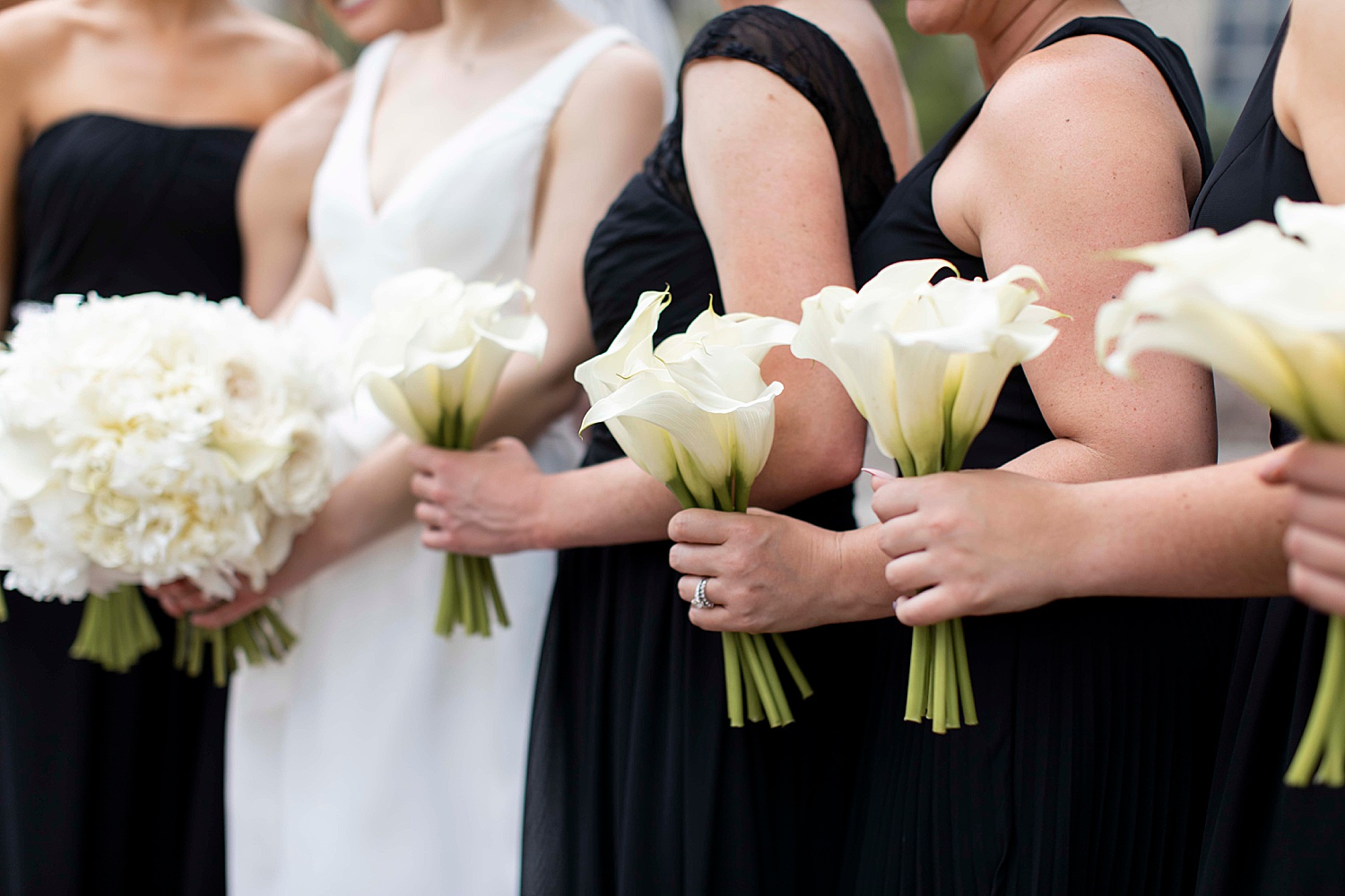 Romantic Monochromatic Westin Pittsburgh Wedding