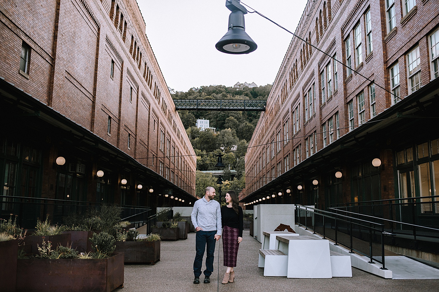 Funky & Fun Engagement Session at the Pittsburgh Highline