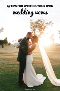 15 Tips For Writing Your Own Wedding Vows | Burgh Brides
