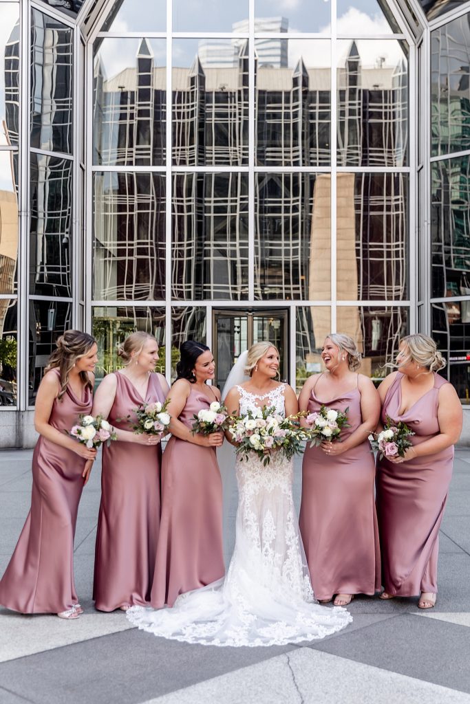 Modern Mauve Wedding at the Wintergarden at PPG Place