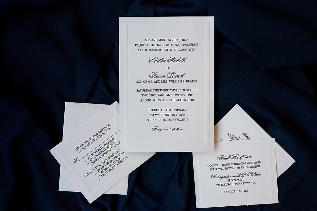 Monochromatic Wedding at the Wintergarden at PPG Place