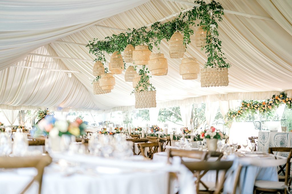 rustic wedding tent
